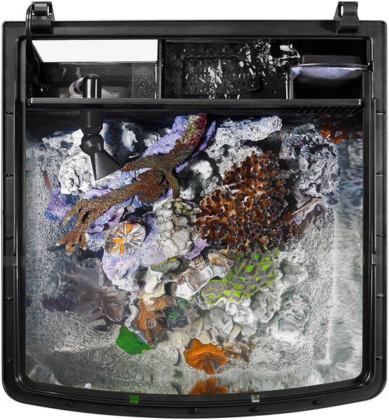 LED Biocube Aquarium Sleek modern hood with vibrant LED lighting – Homhum